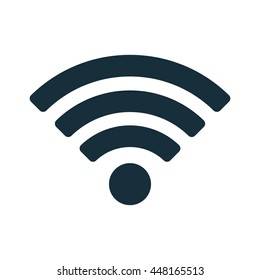 Wifi Point Icon On White Background Stock Vector (Royalty Free ...