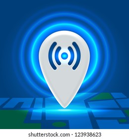 Wifi Point Spreading Internet Around Over Stock Vector (Royalty Free ...