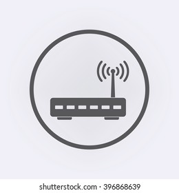 Wifi Router Icon Circle Vector Illustration Stock Vector (Royalty Free ...