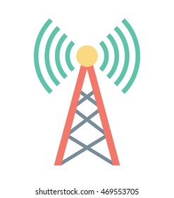 Wifi Tower Vector Line Icon Stock Vector (Royalty Free) 1393770527 ...