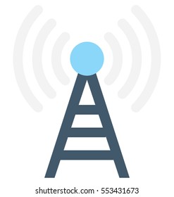 Wifi Tower Vector Icon Stock Vector (Royalty Free) 553431673