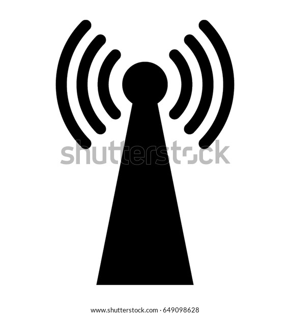 Wifi Tower Vector Icon Stock Vector (Royalty Free) 649098628 | Shutterstock