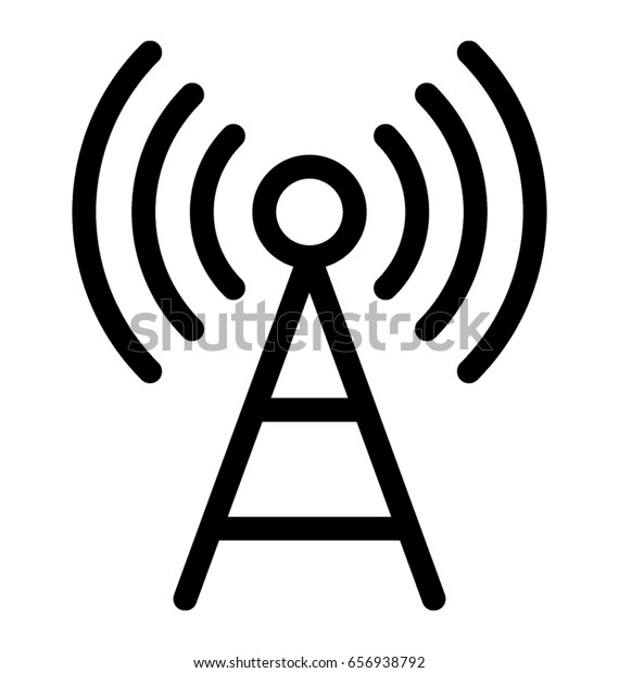 Wifi Tower Vector Icon Stock Vector (Royalty Free) 656938792 | Shutterstock