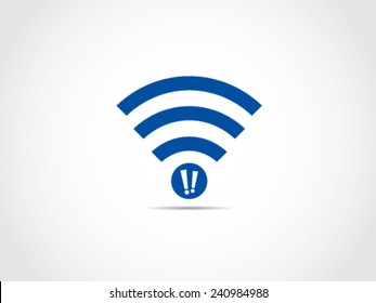 No Wifi Bad Connection Broken Signal Stock Vector (Royalty Free ...