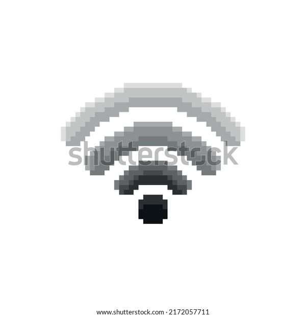 Wifi Vector Icon Pixel Art 8: เวกเตอร์สต็อก (ปลอดค่าลิขสิทธิ์ ...