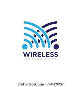 Wifi Wireless Internet Signal M Letter Stock Vector (Royalty Free ...