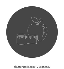 Wight Loss Icon Stock Vector (Royalty Free) 718862632 | Shutterstock