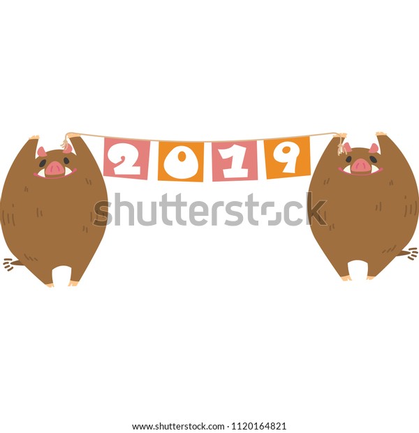 Wild Boar Listed Banner Stock Vector (Royalty Free) 1120164821 ...