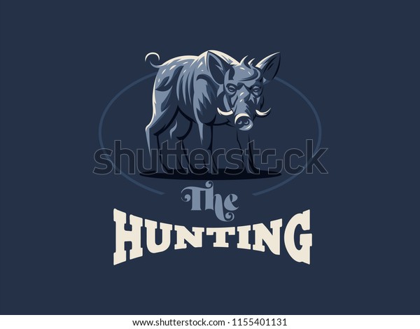 Wild Boar Tusks Vector Illustration Stock Vector (Royalty Free ...