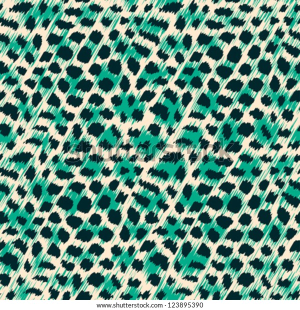 Wild Cat Fur Print Seamless Pattern Stock Vector (Royalty Free) 123895390