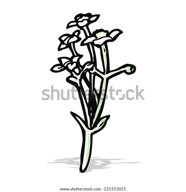 Wild Flowers Cartoon Stock Vector (Royalty Free) 225253021 | Shutterstock