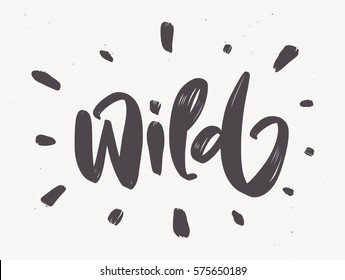 Wild Lettering Stock Vector (Royalty Free) 578539780 | Shutterstock