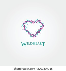 Wild Hearts Logo Vector Illustration Stock Vector (Royalty Free ...