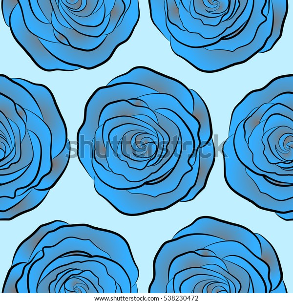 Wild Rose Design Hand Drawn Background Stock Vector (Royalty Free ...