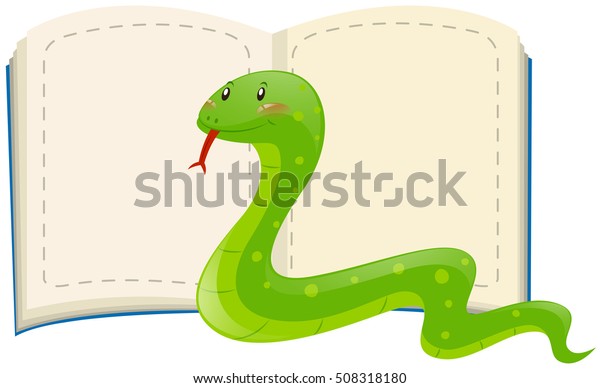 Wild Snake Blank Pages Illustration Stock Vector (Royalty Free ...