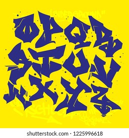 Graffiti Letter D Wildstyle