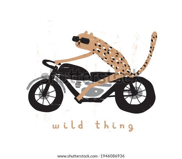 Wild Thing Cute Vector Illustration Cool Stock Vector (Royalty Free ...