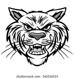 Wildcat Illustration Stock Vector (Royalty Free) 565526515 | Shutterstock