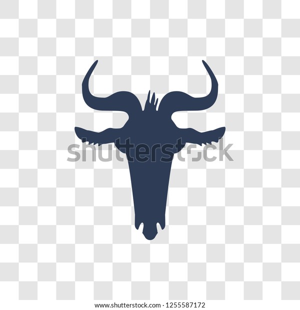 Wildebeest Icon Trendy Wildebeest Logo Concept Stock Vector (Royalty ...