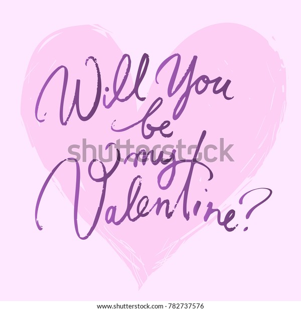 Will You Be My Valentine Valentines Stock Vector (Royalty Free) 782737576
