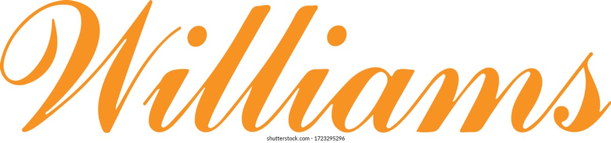 Williams Name Logo Vactor Pinball Logo Stock Vector (Royalty Free ...