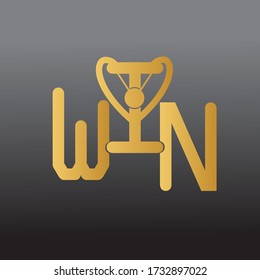 Win Logo On Black Background Stock Vector (Royalty Free) 1732897022 ...