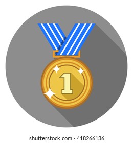 Win Medal Icon Stock Vector (Royalty Free) 418266136 | Shutterstock