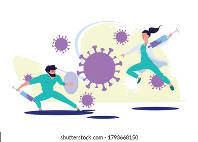 Win War Concept Virus Stock Vector (Royalty Free) 1793668150