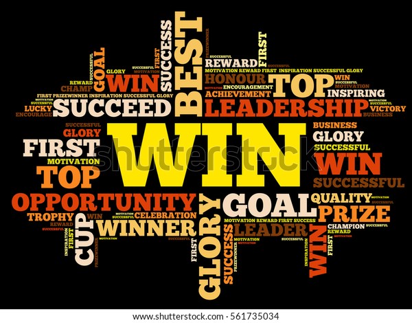 Win Word Cloud Business Concept Stock Vector (Royalty Free) 561735034 ...