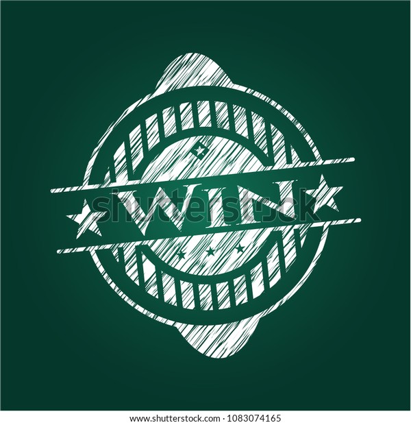 Win Written Chalkboard Texture Stock Vector (Royalty Free) 1083074165 ...