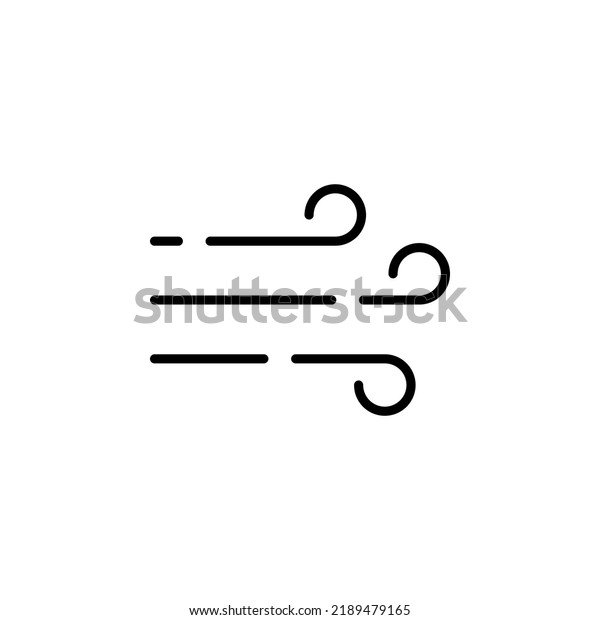 Wind Air Dotted Line Icon Vector Stock Vector (Royalty Free) 2189479165 ...