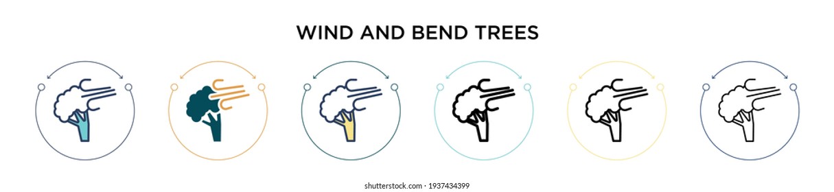 3,908 Bending tree Stock Vectors, Images & Vector Art | Shutterstock
