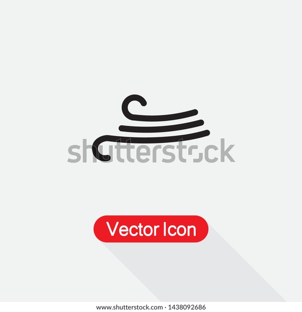Wind Blow Icon Line Style Vector Stock Vector (Royalty Free) 1438092686 ...
