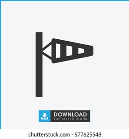 Wind Cone Icon Illustration Isolated Vector Stock Vector (Royalty Free ...