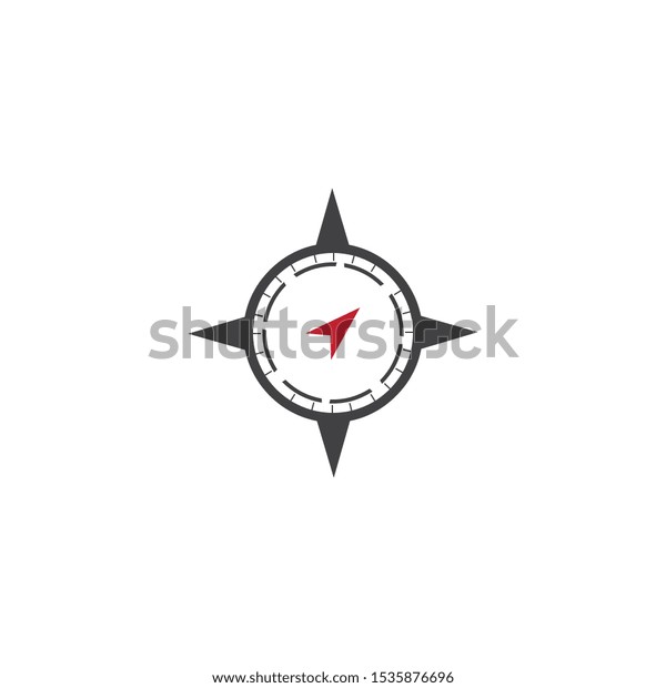 Wind Direction Logo Template Design Vector Stock Vector (Royalty Free ...
