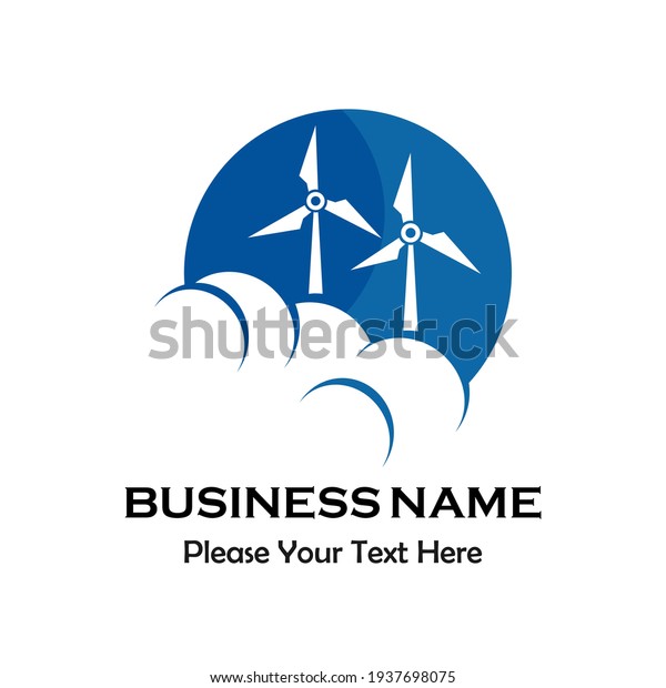 Wind Energy Logo Template Illustration Stock Vector (Royalty Free ...