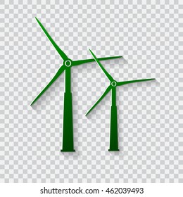 Wind Generator Icon Wind Turbines Vector Stock Vector (Royalty Free ...