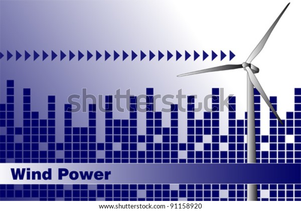 Wind Power Renewable Energy Brochure Cover Stock Vector (Royalty Free ...