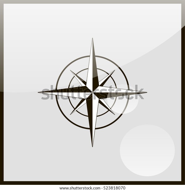 Wind Rose Illustration Stock Vector (Royalty Free) 523818070 | Shutterstock