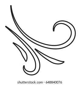Wind Symbol Icon Outline Stock Vector (Royalty Free) 648840076 ...