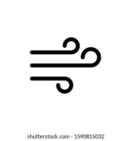 Wind Symbol Icon Vector Illustration Stock Vector (Royalty Free ...