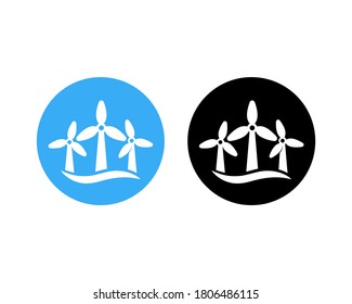 Offshore Wind Turbines Line Icon Wind Stock Vector (Royalty Free ...