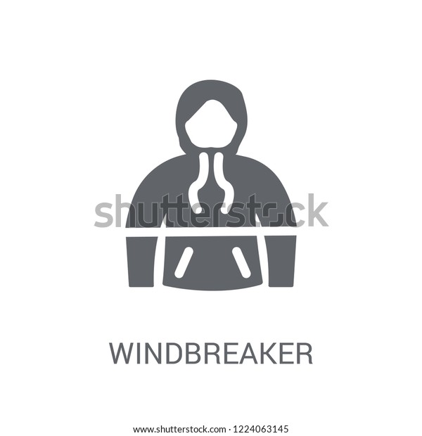 Windbreaker Icon Trendy Windbreaker Logo Concept Stock Vector (Royalty ...
