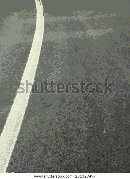 Winding Road Line Vector Realistic Detail Stock Vector (Royalty Free ...
