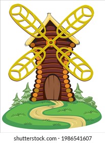 Windmill Building Cartoon Vector Image Stock Vector (Royalty Free ...