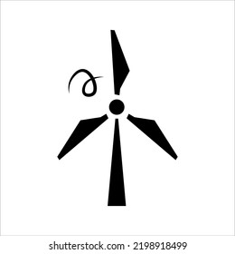 Windmill Icon Vector Illustration Symbol Stock Vector (Royalty Free ...