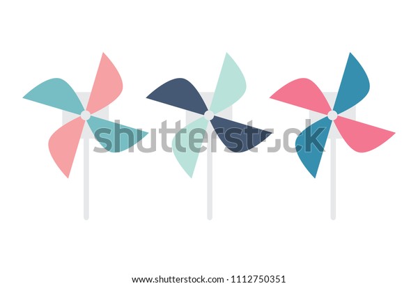 Windmill Pinwheel Vector Illustration Stock Vector (Royalty Free ...