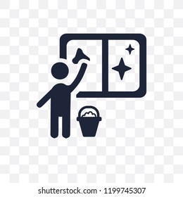 Window Cleaner Transparent Icon Window Cleaner Stock Vector (Royalty ...