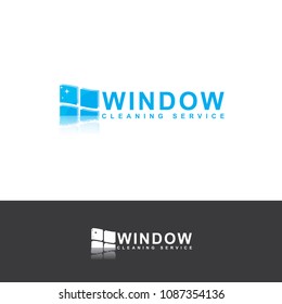 Window Cleaning Service Logo Design Stock Vector (Royalty Free) 1087354136