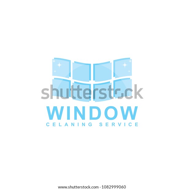 Window Cleaning Service Logo Design Windows Stock Vector (Royalty Free ...